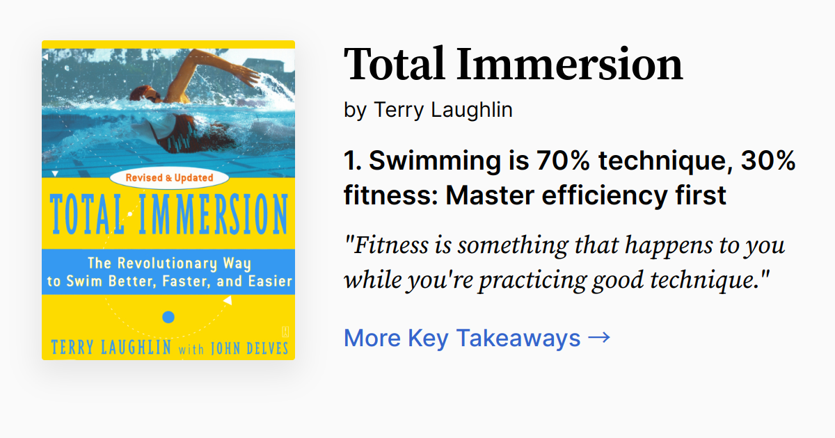 Total Immersion | Summary, Audio, Quotes, FAQ