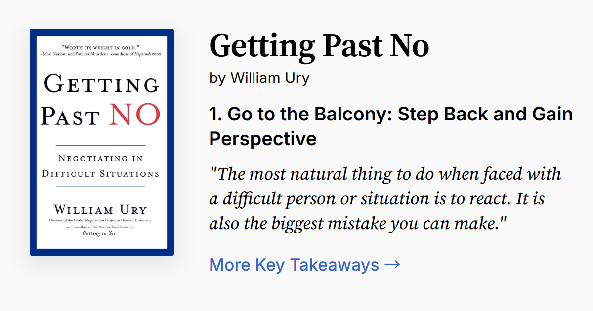 Getting Past No | Summary, Quotes, FAQ, Audio
