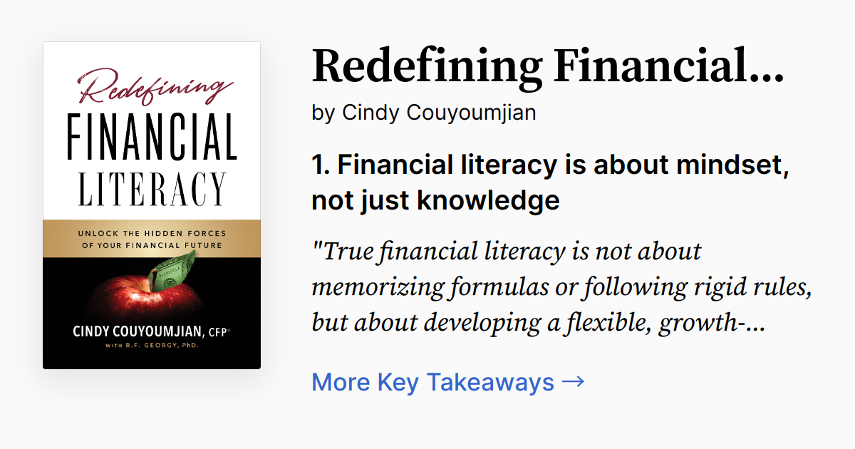 Redefining Financial Literacy | Summary, Audio, Quotes