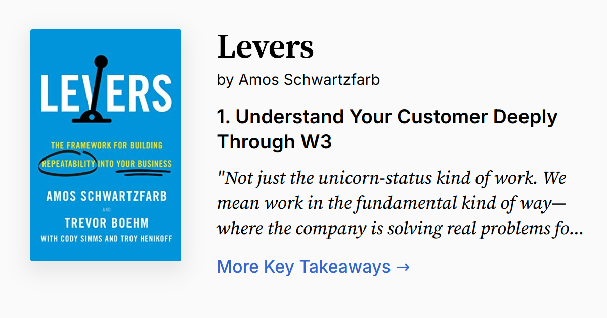 Levers by Amos Schwartzfarb | Summary, Quotes, FAQ, Audio
