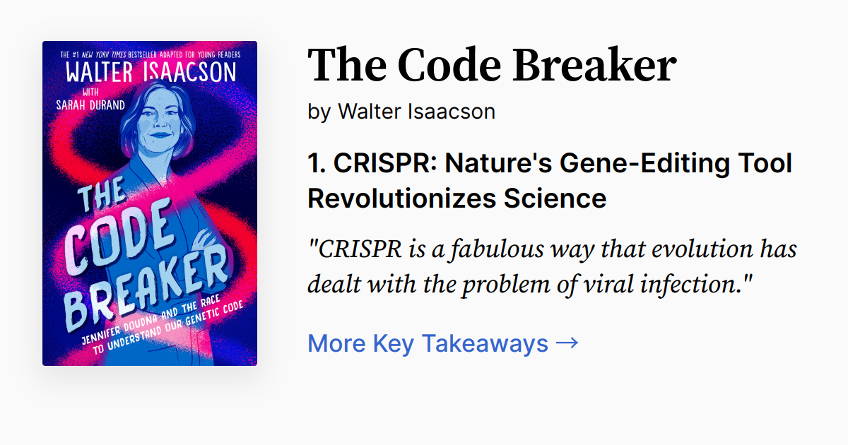 The Code Breaker -- Young Readers Edition | Summary, Audio, Quotes, FAQ