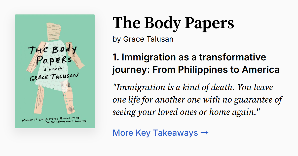 The Body Papers | Summary, Quotes, FAQ, Audio