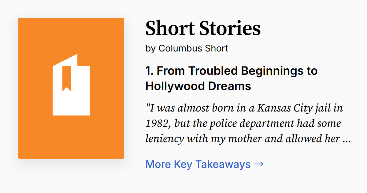 Short Stories by Columbus Short | Summary, Audio, Quotes