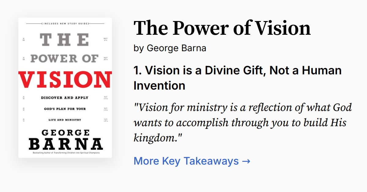 The Power of Vision | Summary, Audio, Quotes, FAQ