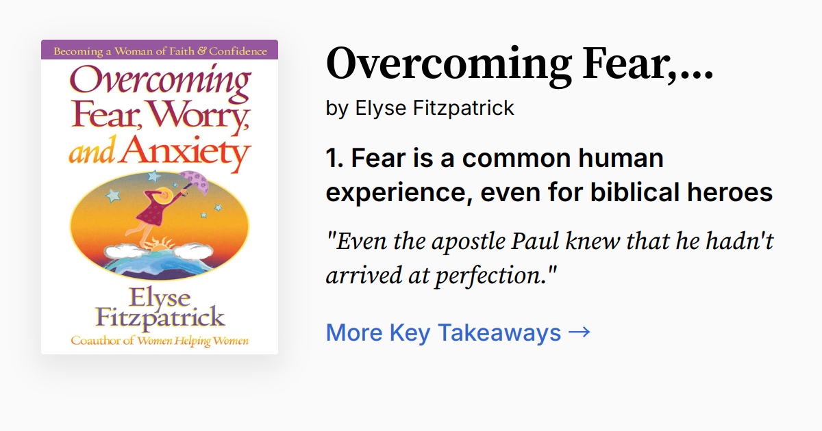Overcoming Fear, Worry, and Anxiety | Summary, Quotes, Audio
