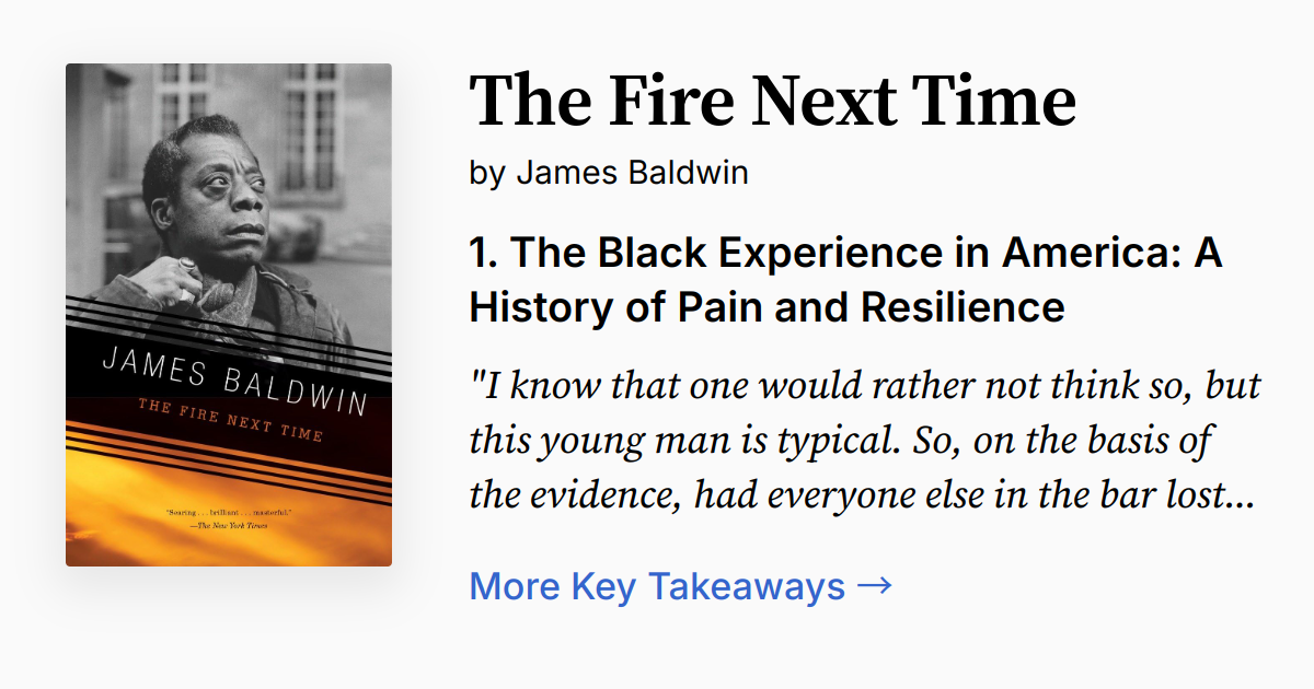 The Fire Next Time | Summary, Audio, Quotes, FAQ