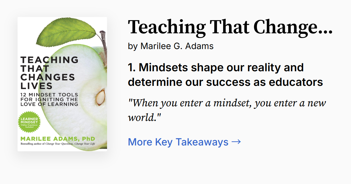 Teaching That Changes Lives | Summary, Audio, Quotes