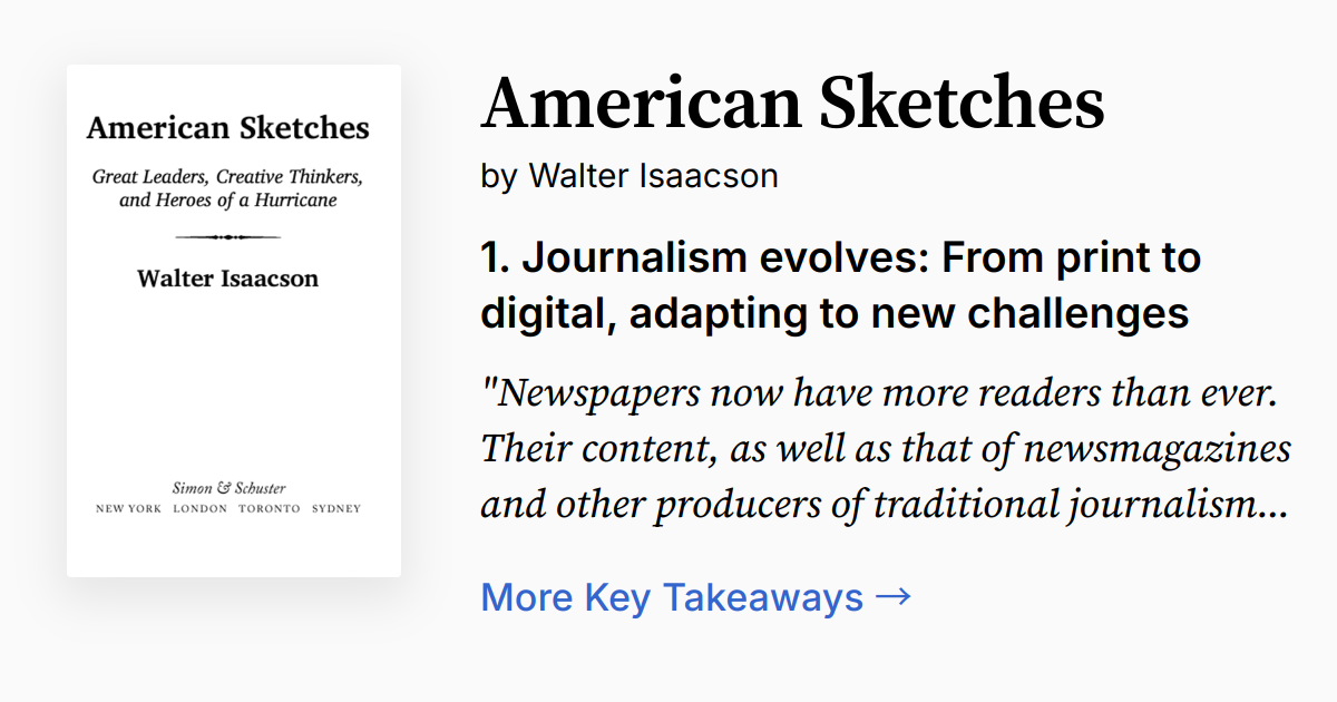 American Sketches | Summary, Audio, Quotes, FAQ