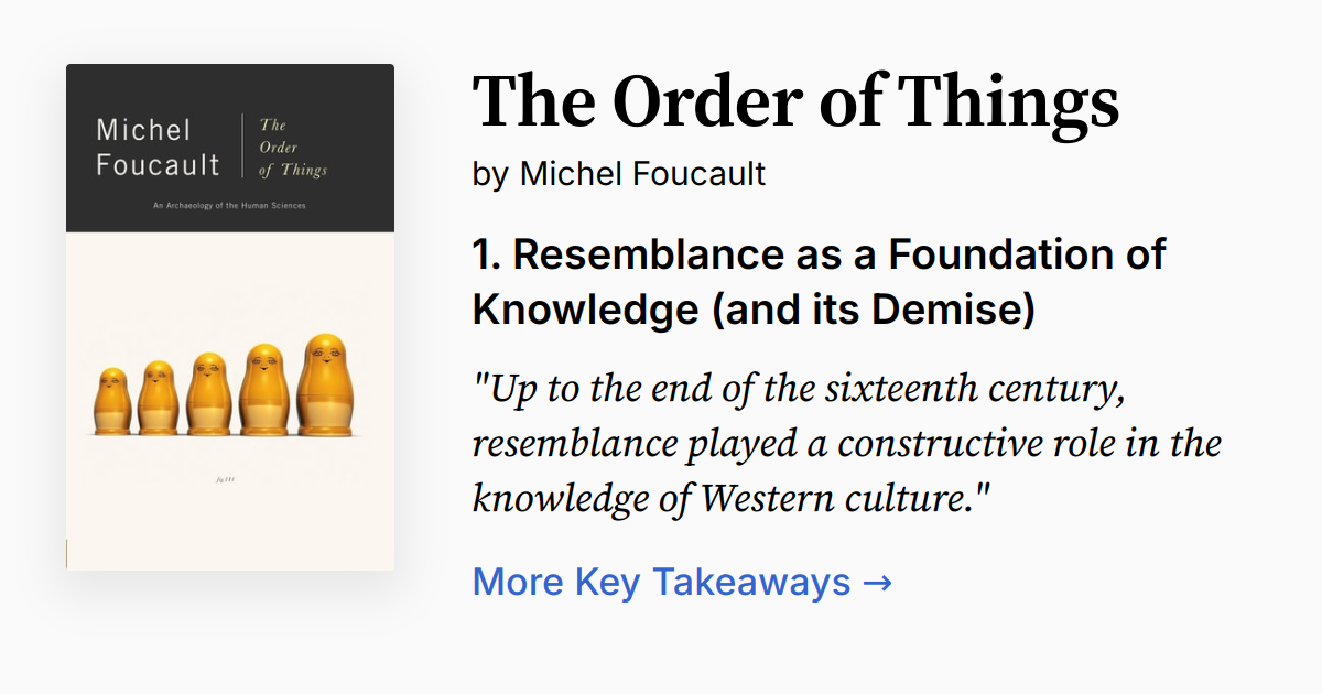 The Order of Things | Summary, Audio, Quotes, FAQ