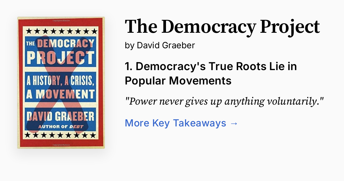 The Democracy Project | Summary, Audio, Quotes