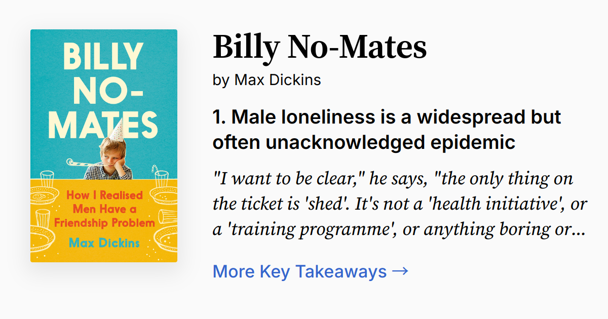 Billy No-Mates by Max Dickins | Summary, Audio, Quotes