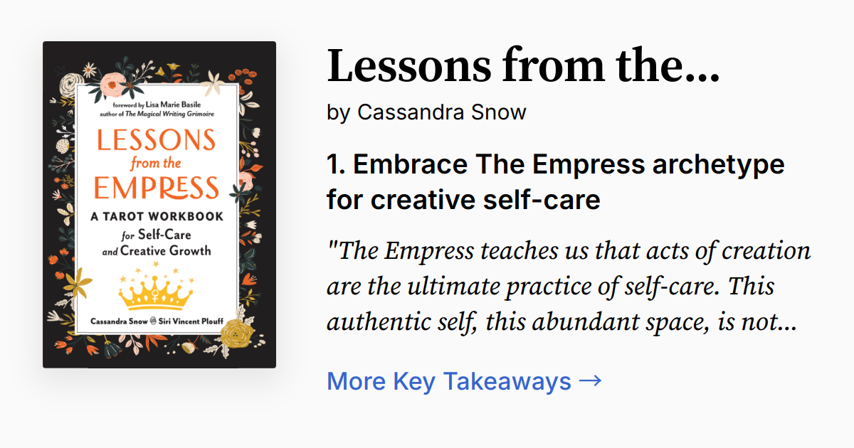 Lessons from the Empress | Summary, Audio, Quotes, FAQ