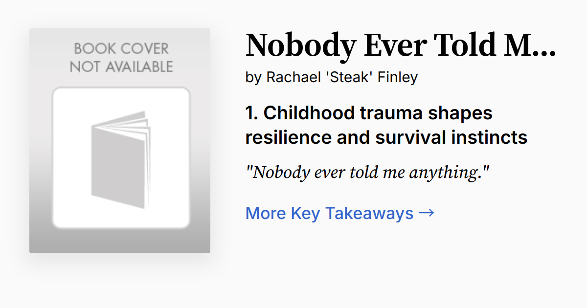 Nobody Ever Told Me Anything | Summary, Audio, Quotes