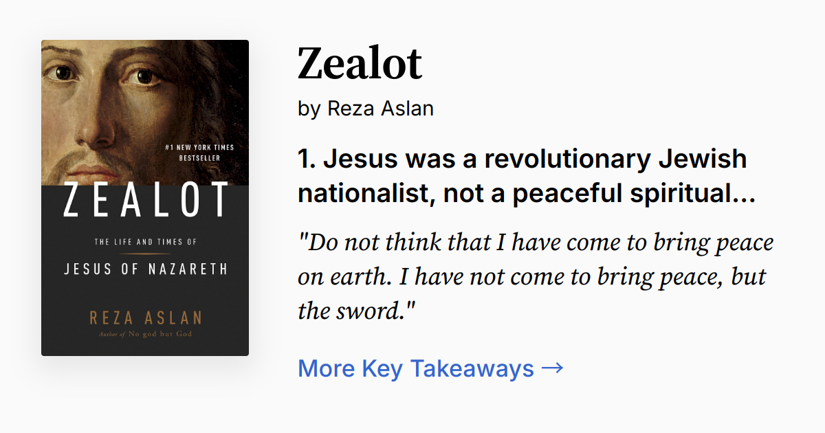 Zealot by Reza Aslan | Summary, Quotes, FAQ, Audio