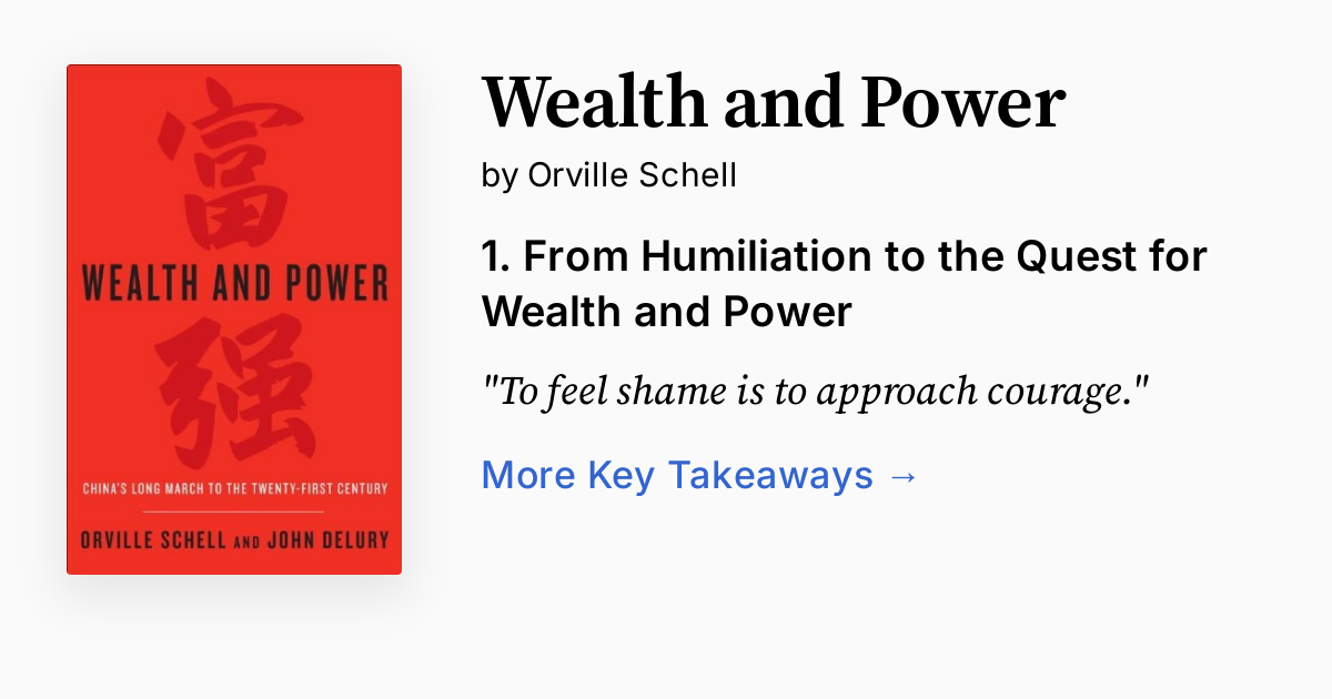 Wealth and Power | Summary, Audio, Quotes