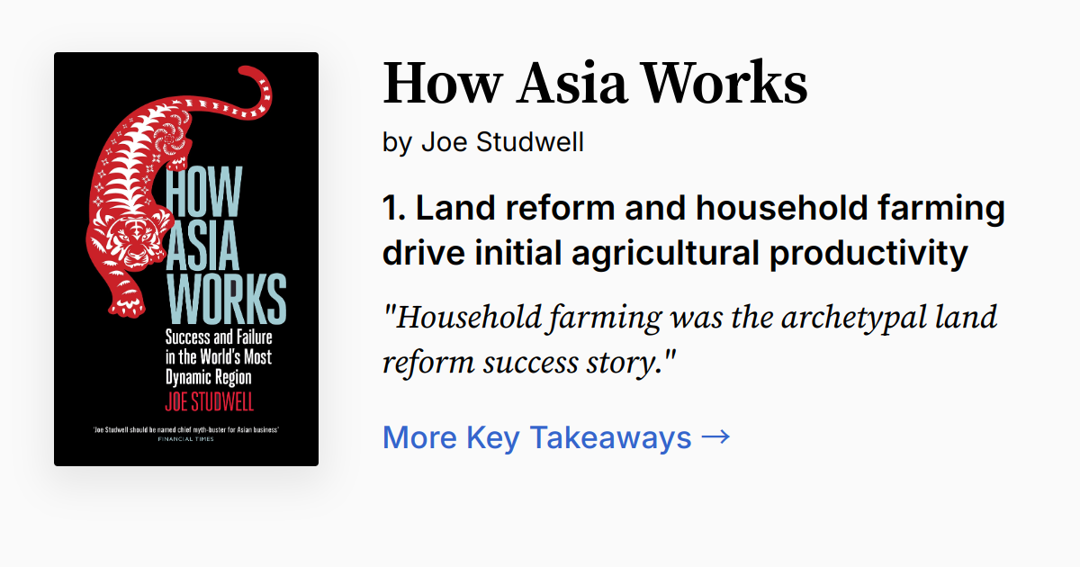 How Asia Works by Joe Studwell | Summary, Quotes, FAQ, Audio