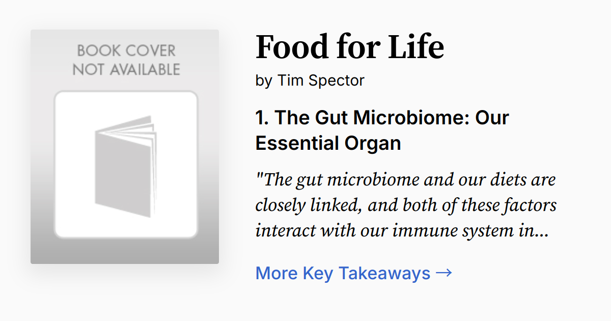 Food for Life by Tim Spector | Summary, Audio, Quotes, FAQ