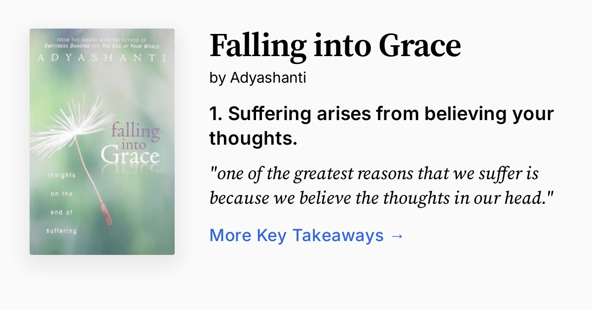 Falling into Grace | Summary, Audio, Quotes