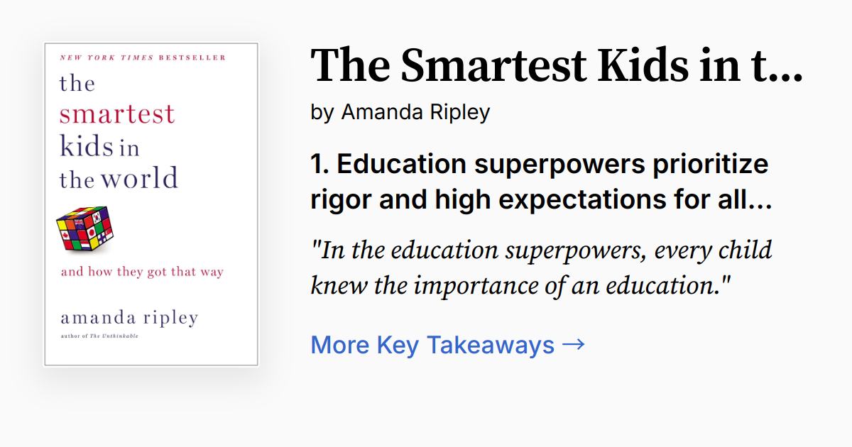 The Smartest Kids in the World | Summary, Quotes, FAQ, Audio