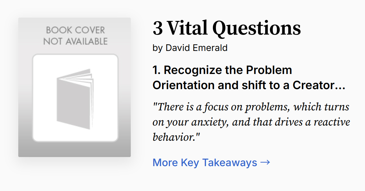 3 Vital Questions | Summary, Audio, Quotes, FAQ