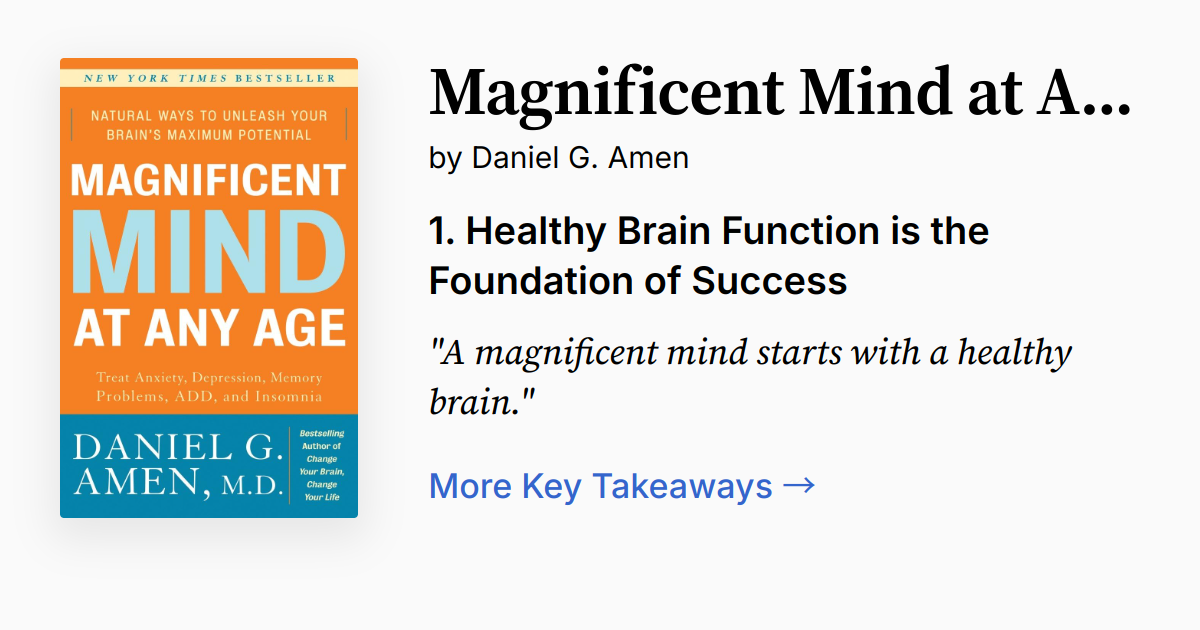 Magnificent Mind at Any Age | Summary, Audio, Quotes, FAQ