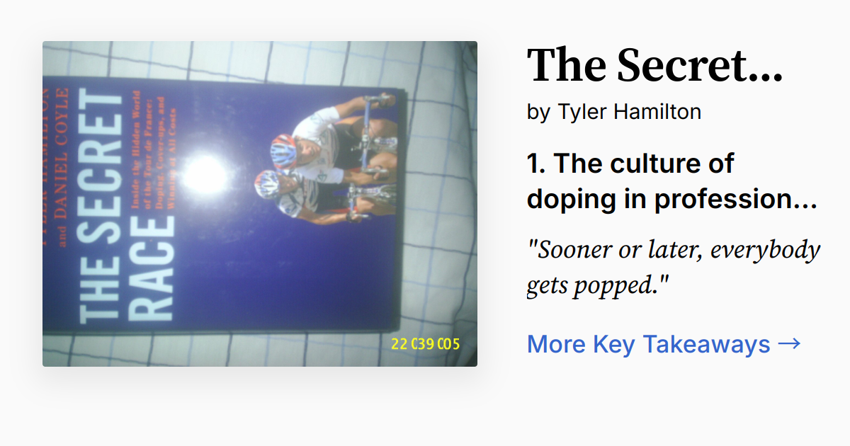 The Secret Race | Summary, Quotes, FAQ, Audio