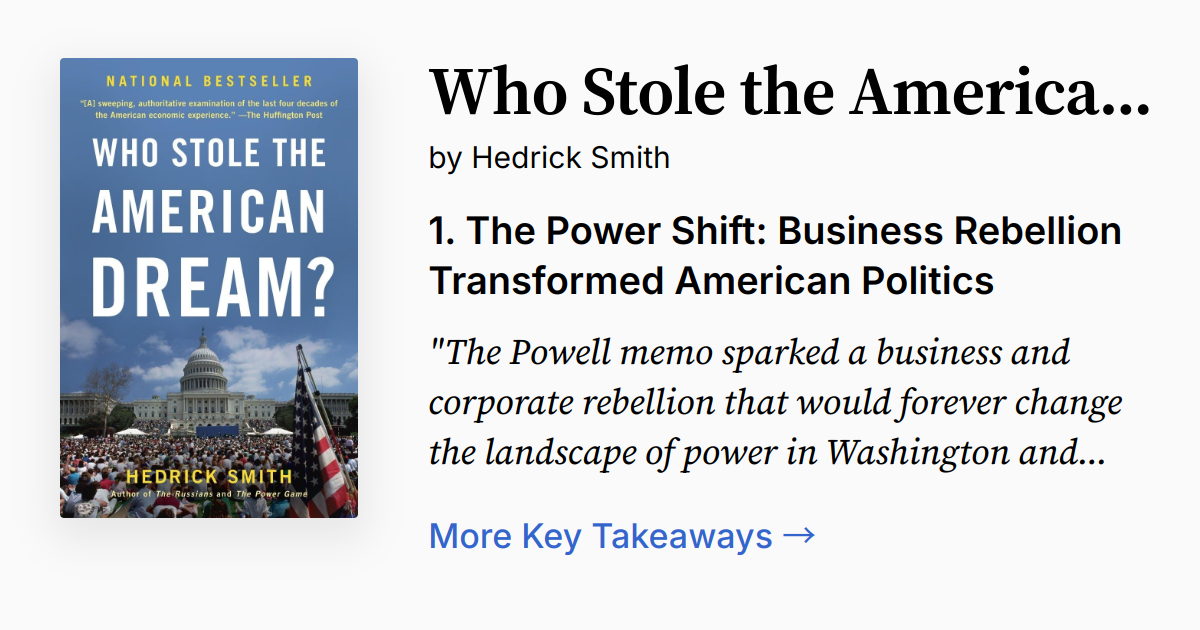 Who Stole the American Dream? | Summary, Quotes, FAQ, Audio
