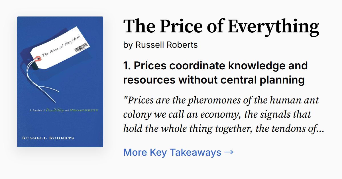 The Price of Everything | Summary, Audio, Quotes, FAQ