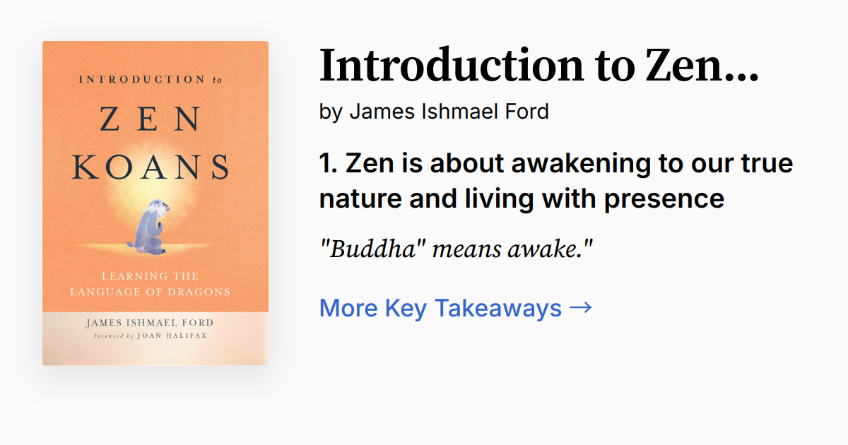 Introduction to Zen Koans | Summary, Audio, Quotes, FAQ
