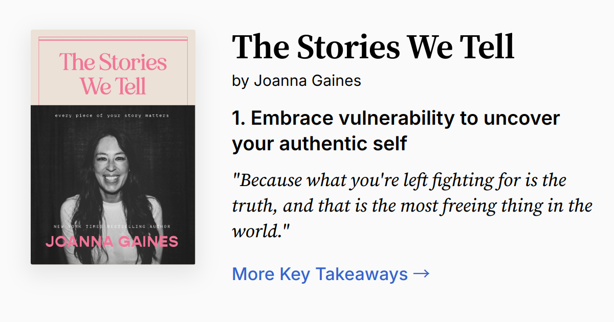 The Stories We Tell | Summary, Audio, Quotes, FAQ