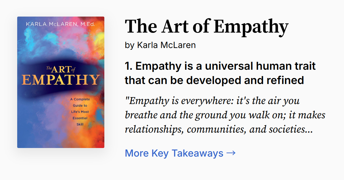 The Art of Empathy | Summary, Quotes, FAQ, Audio