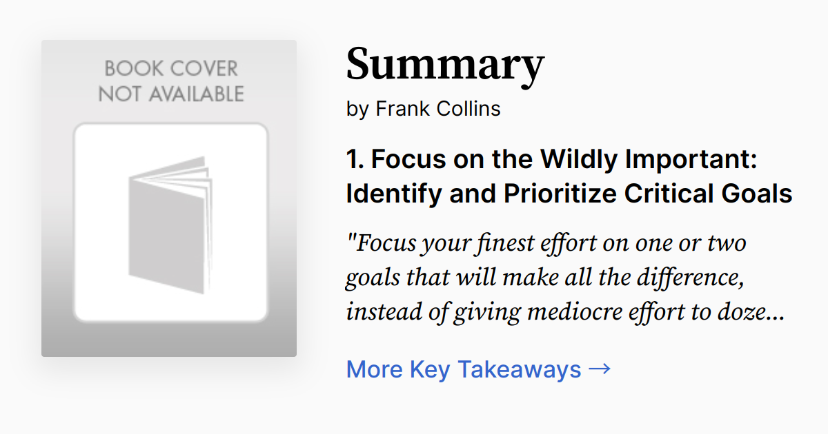 Summary by Frank Collins | Summary, Audio, Quotes
