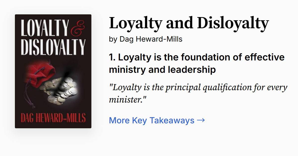 Loyalty & Disloyalty | Summary, Audio, Quotes, FAQ