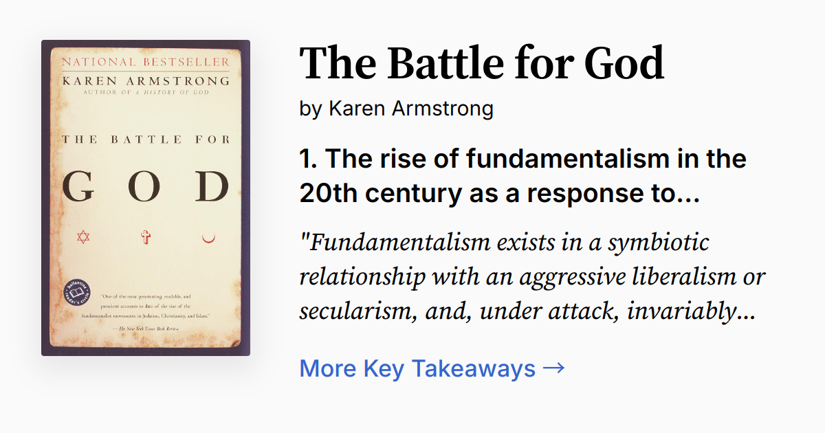 The Battle for God | Summary, Quotes, FAQ, Audio