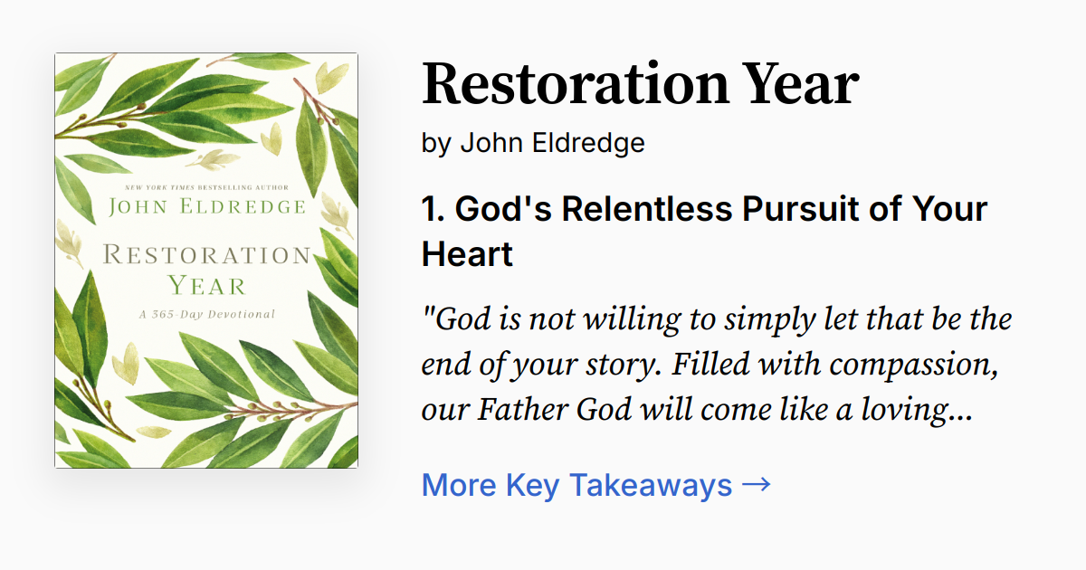 Restoration Year | Summary, Audio, Quotes