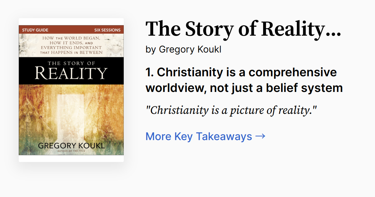 The Story of Reality Study Guide | Summary, Audio, Quotes, FAQ