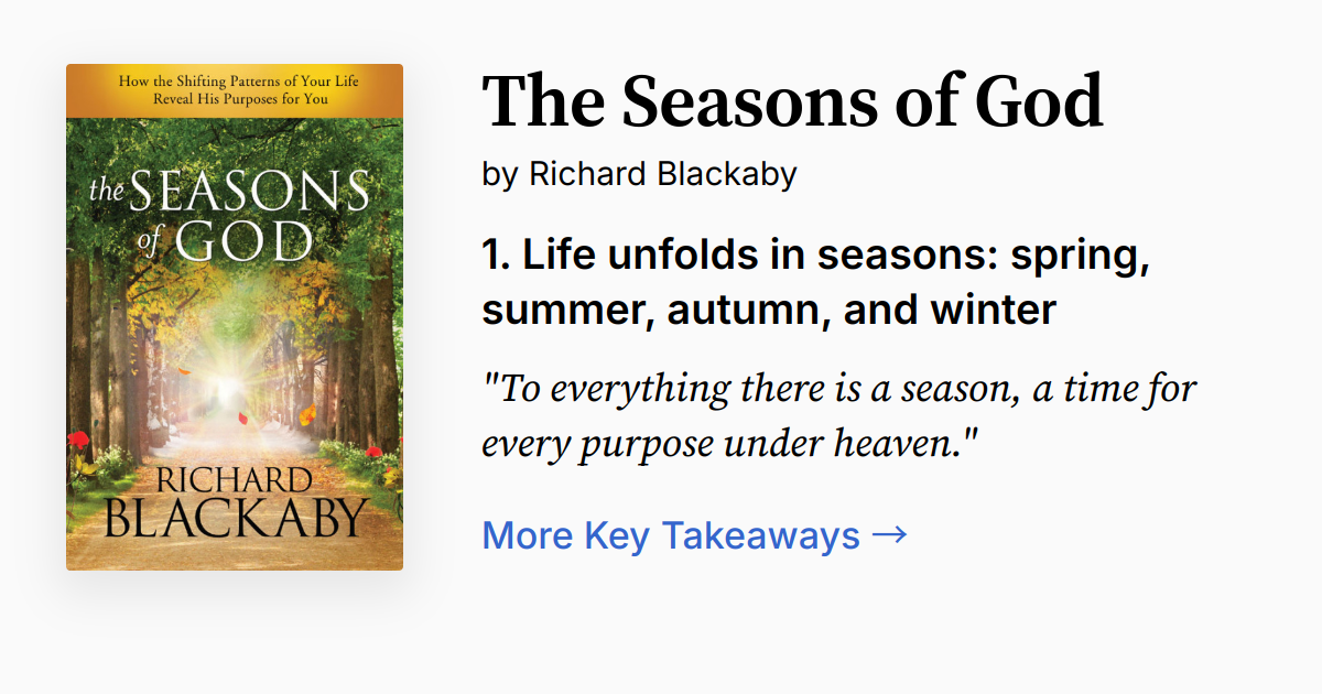 The Seasons of God | Summary, Audio, Quotes, FAQ