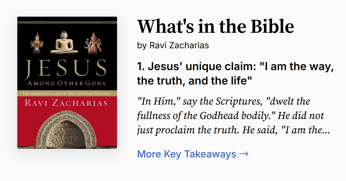 Jesus Among Other Gods | Summary, Audio, Quotes, FAQ
