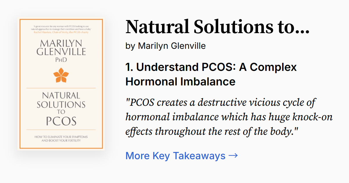 Natural Solutions to PCOS | Summary, Audio, Quotes