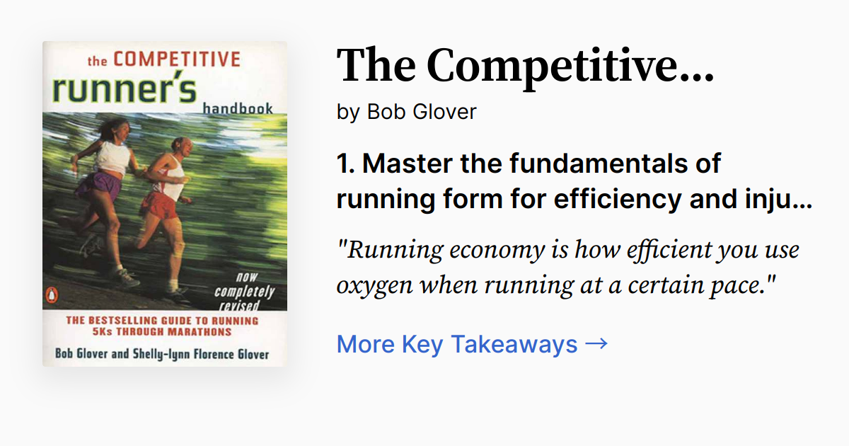 The Competitive Runner's Handbook | Summary, Audio, Quotes, FAQ