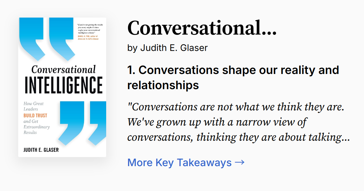 Conversational Intelligence | Summary, Audio, Quotes, FAQ