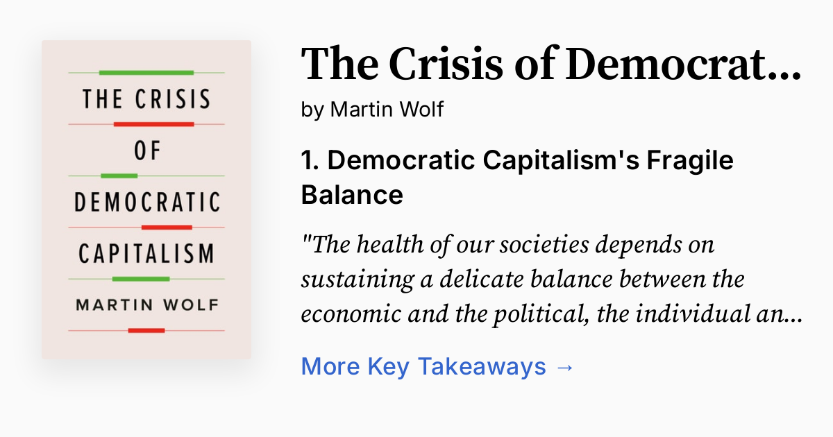 The Crisis of Democratic Capitalism | Summary, Quotes, FAQ, Audio