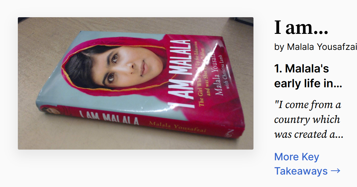 I Am Malala by Malala Yousafzai | Summary, Quotes, FAQ, Audio