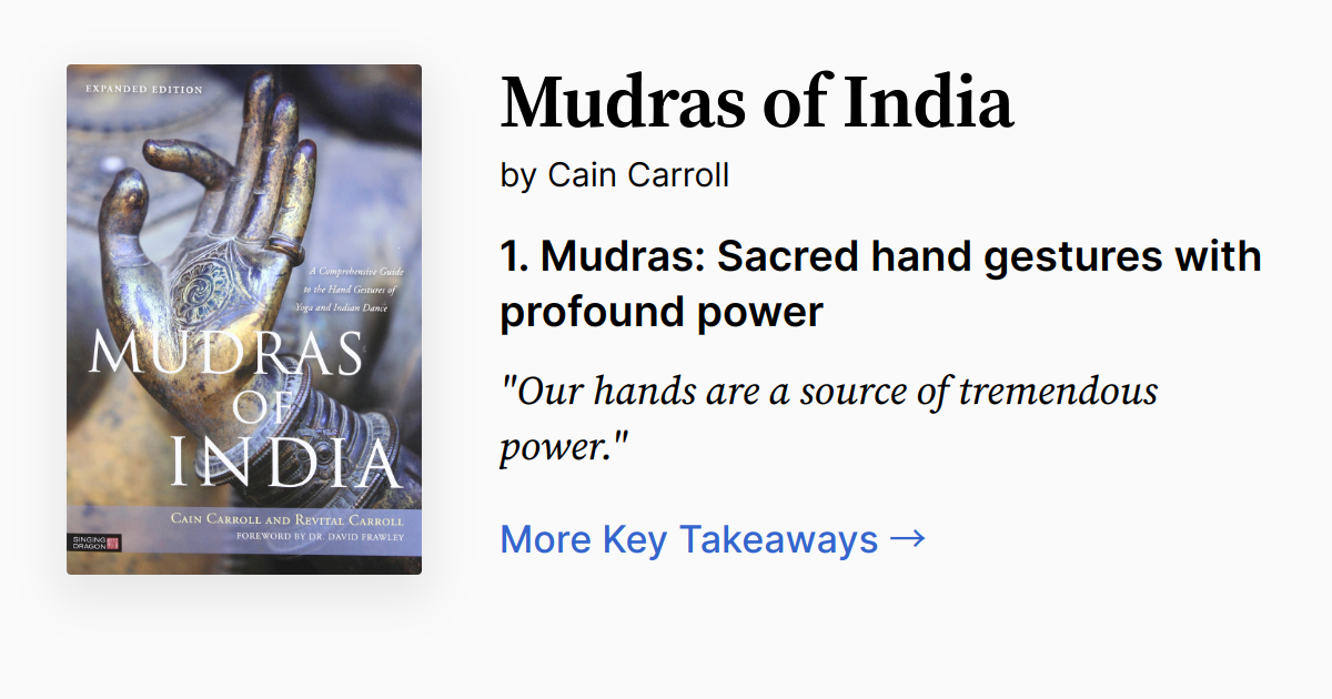 Mudras of India | Summary, Audio, Quotes, FAQ