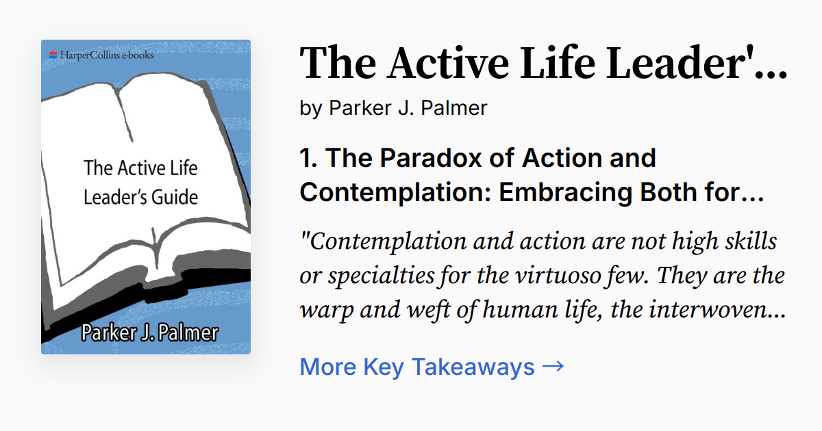The Active Life Leader's Guide | Summary, Audio, Quotes, FAQ