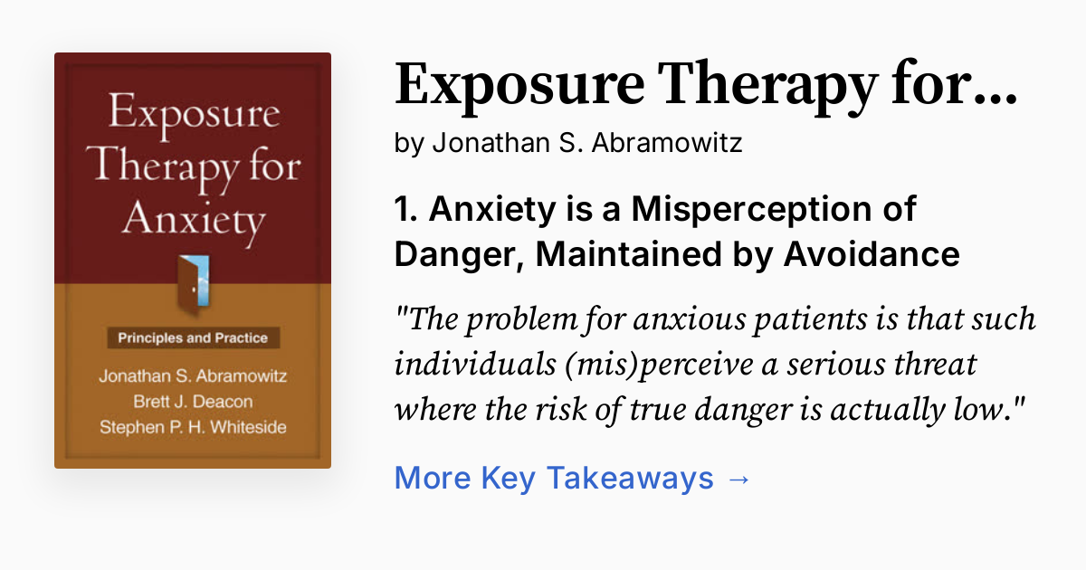 Exposure Therapy for Anxiety | Summary, Audio, Quotes