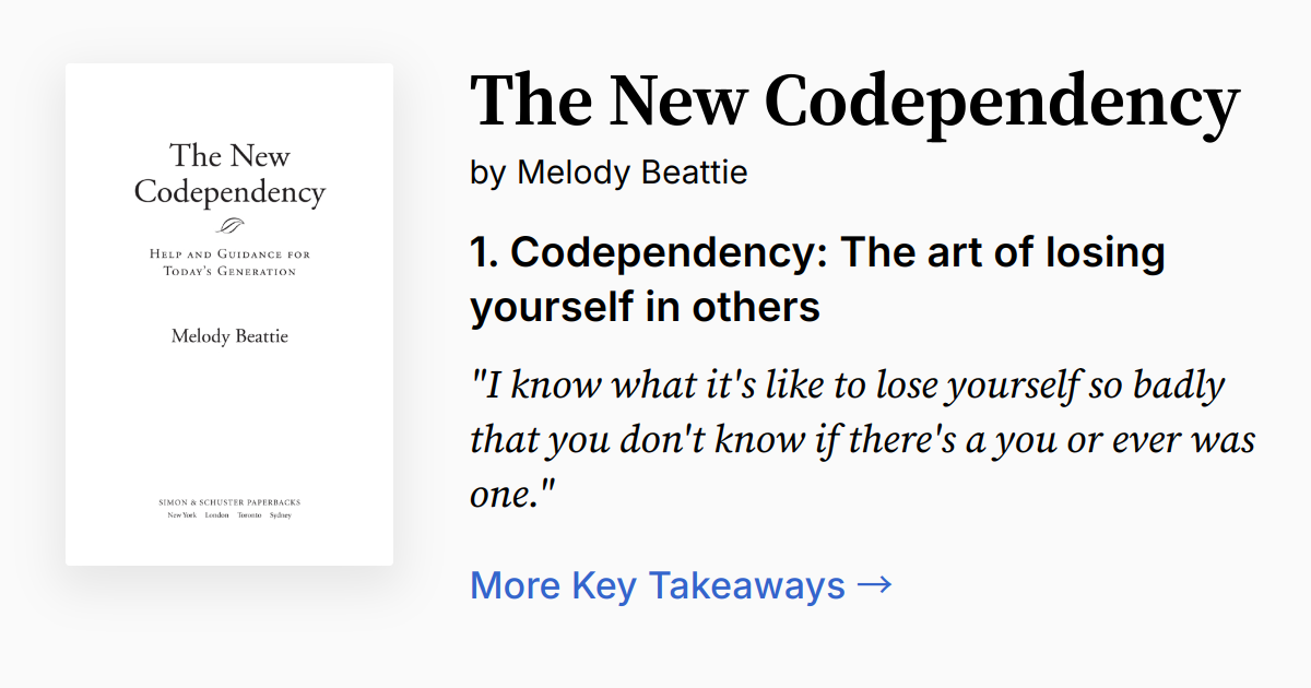 The New Codependency | Summary, Quotes, FAQ, Audio