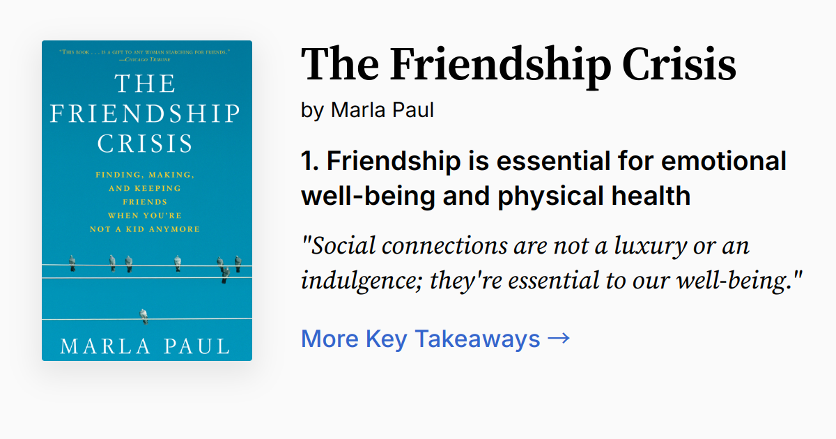 The Friendship Crisis | Summary, Quotes, FAQ, Audio