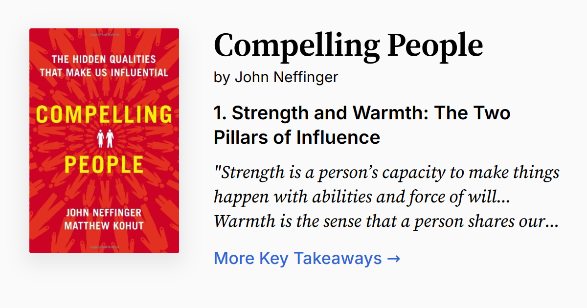 Compelling People | Summary, Quotes, FAQ, Audio