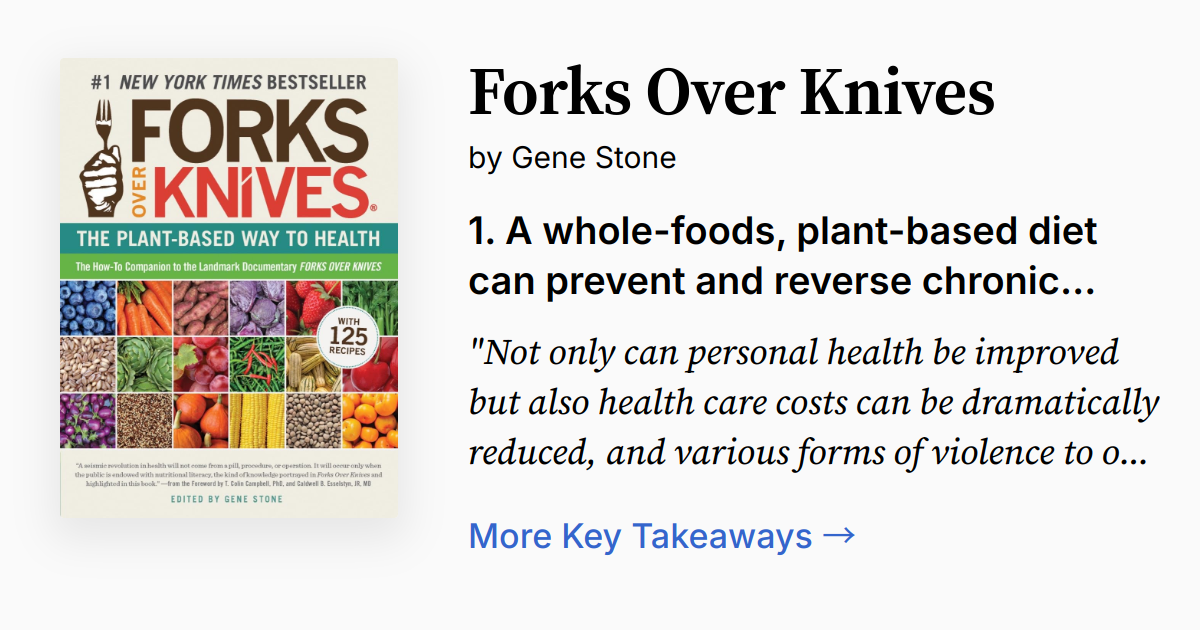 Forks Over Knives | Summary, Audio, Quotes, FAQ